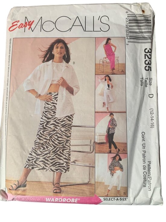 McCall's | Office | Easy Mccalls 3235 Misses Coat Shirt Pant Skirt ...